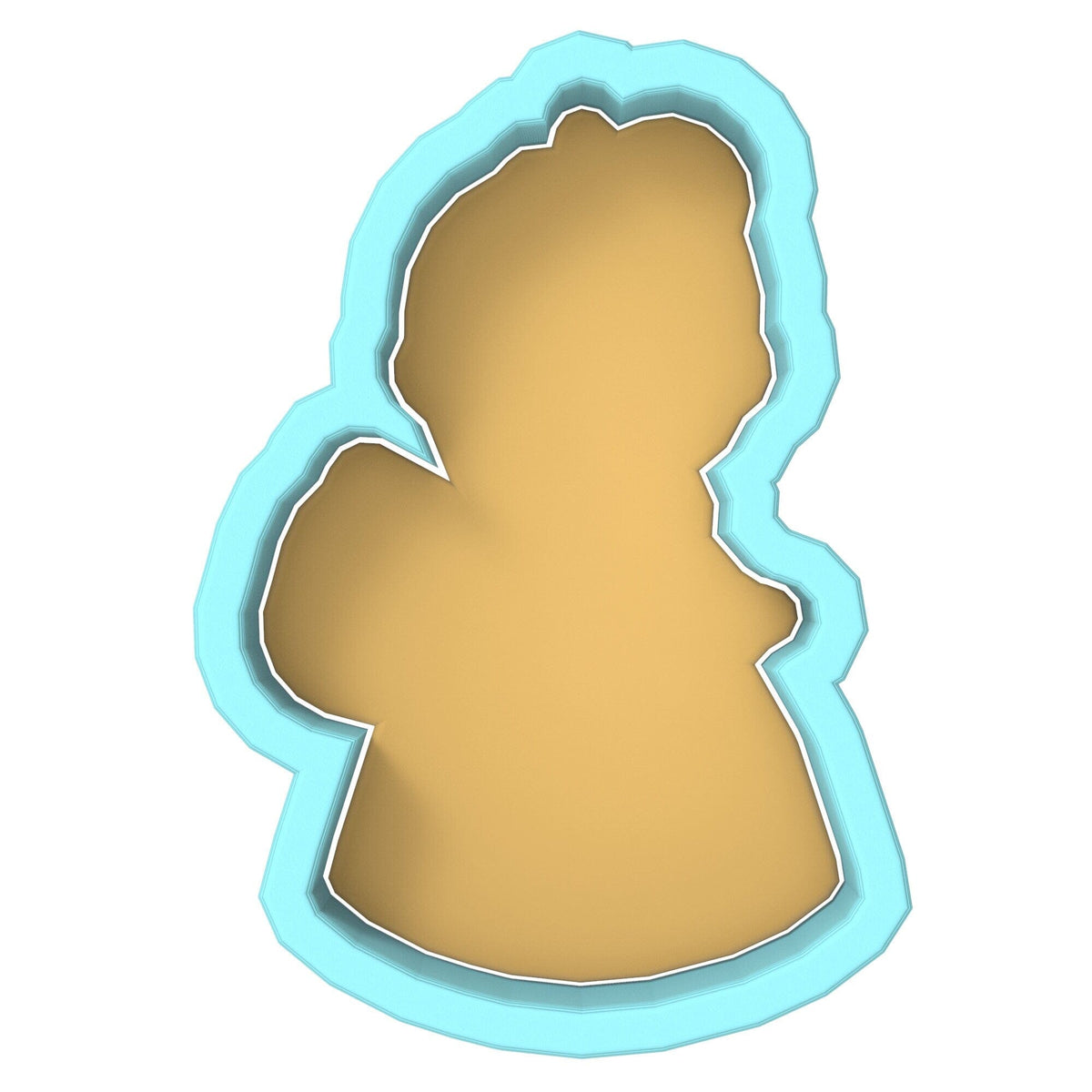 princess-halloween-costume-girl-cookie-cutter-stamp-stencil-sharp-edges ...